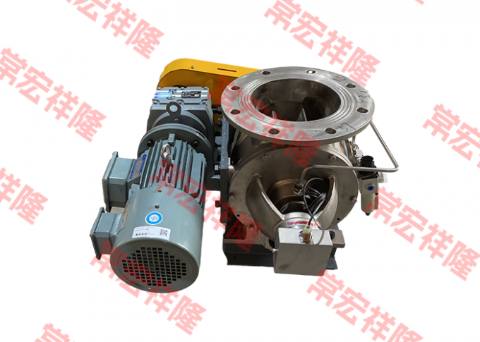 Custom Electric Powder Handling Valves Stainless Steel Dispenser Rotary ...